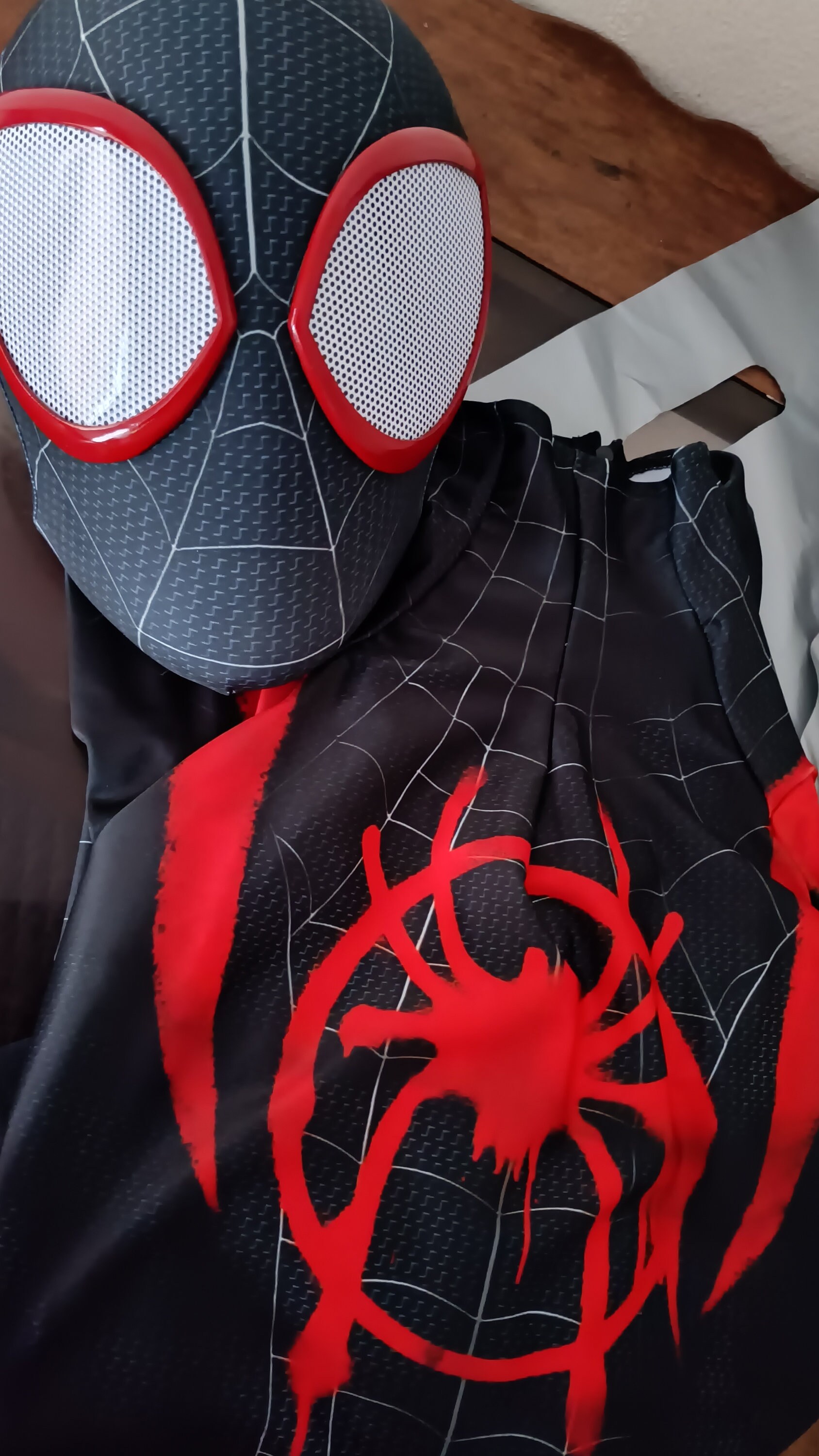 Suit Miles Morales Faceshell Lens Magnetics Miles Morales Into the ...