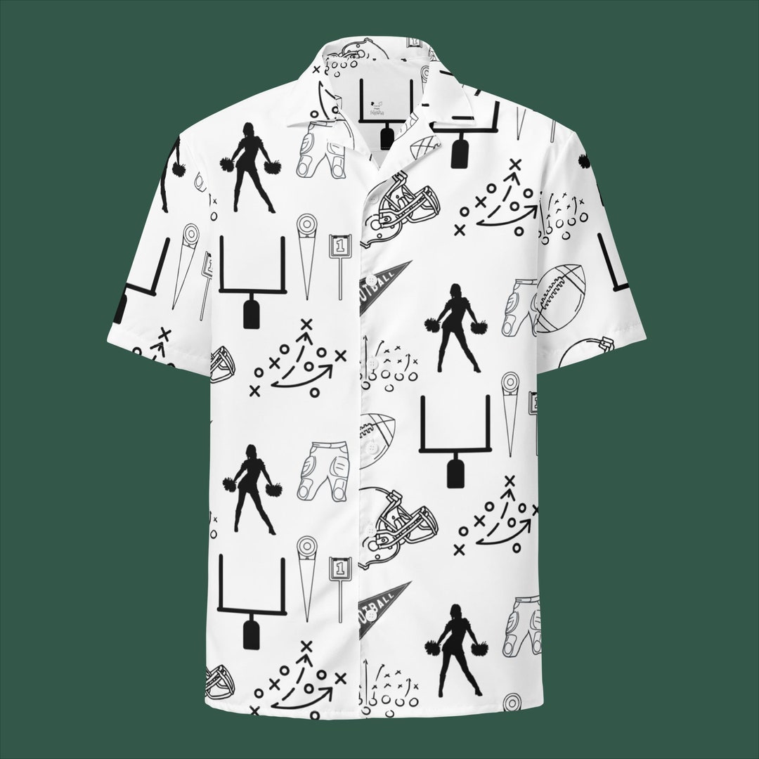 Football Button Down Shirt - Etsy