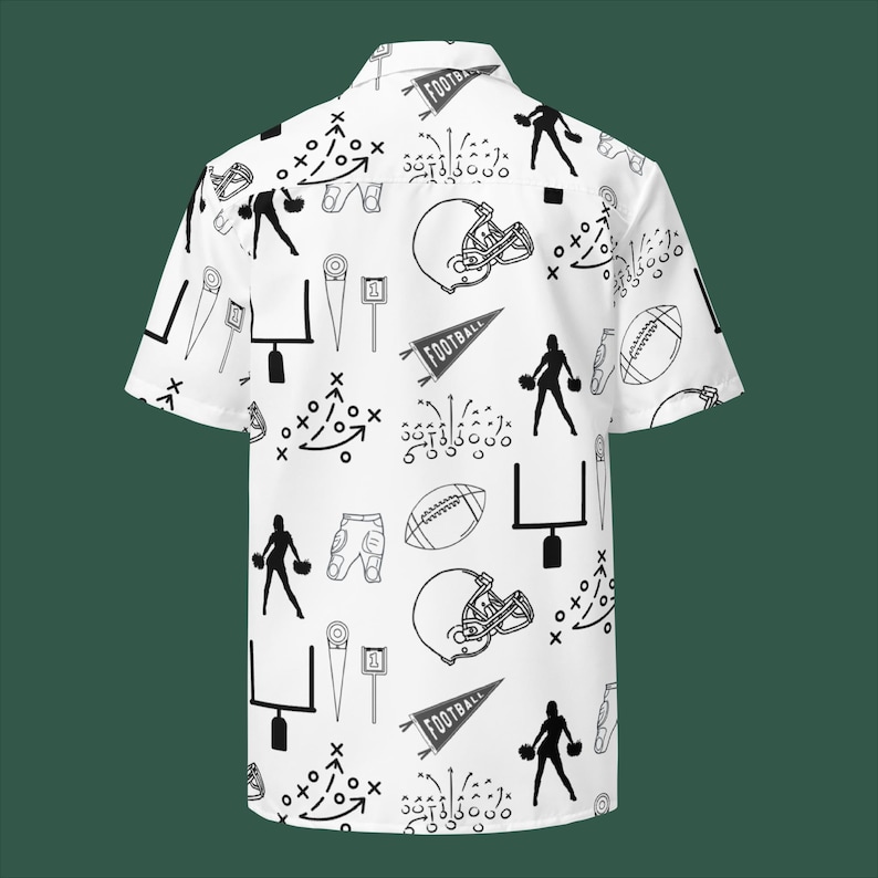 Football Button Down Shirt - Etsy