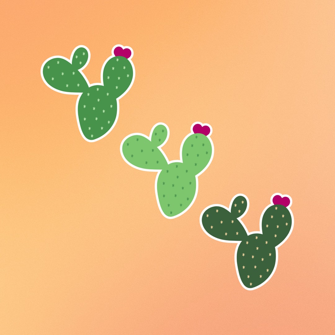 Cactus Sticker Succulent Plant Mom Desert Water Bottle Laptop Phone ...