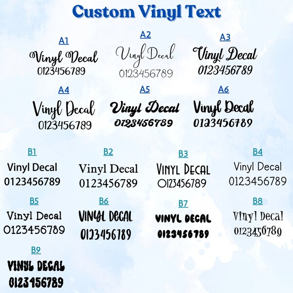 Lettering Decal - Etsy