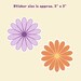 Flower Sticker Daisy Floral - Etsy