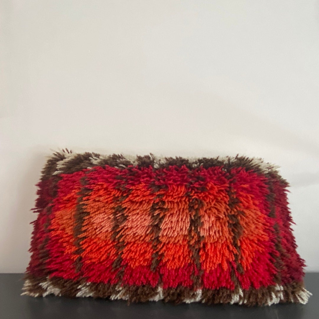 Mid Century Modern 1960s Swedish Rya Cushion Shag Pillow - Etsy