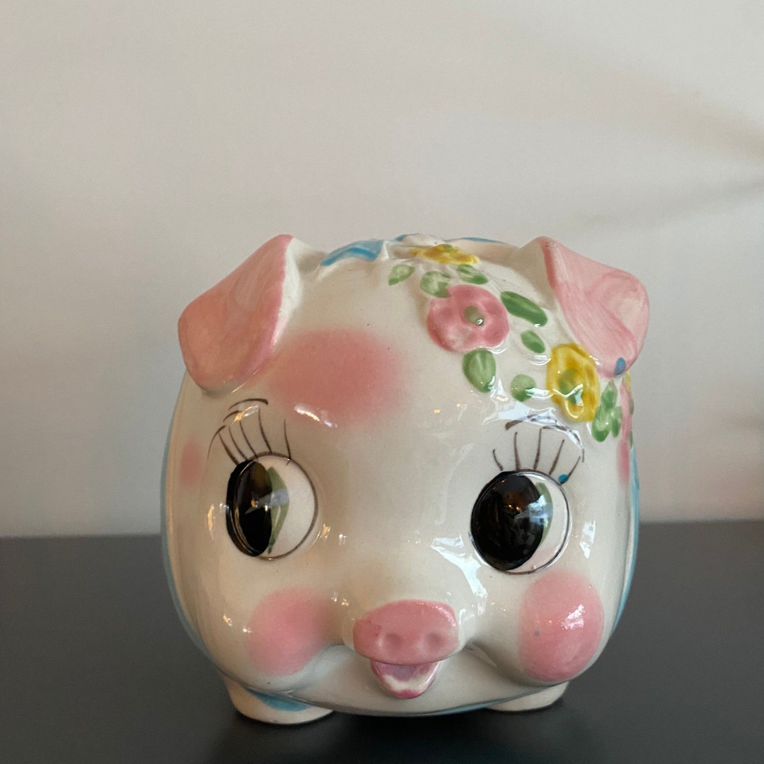 Cute Japanese Vintage Piggy Bank - Etsy