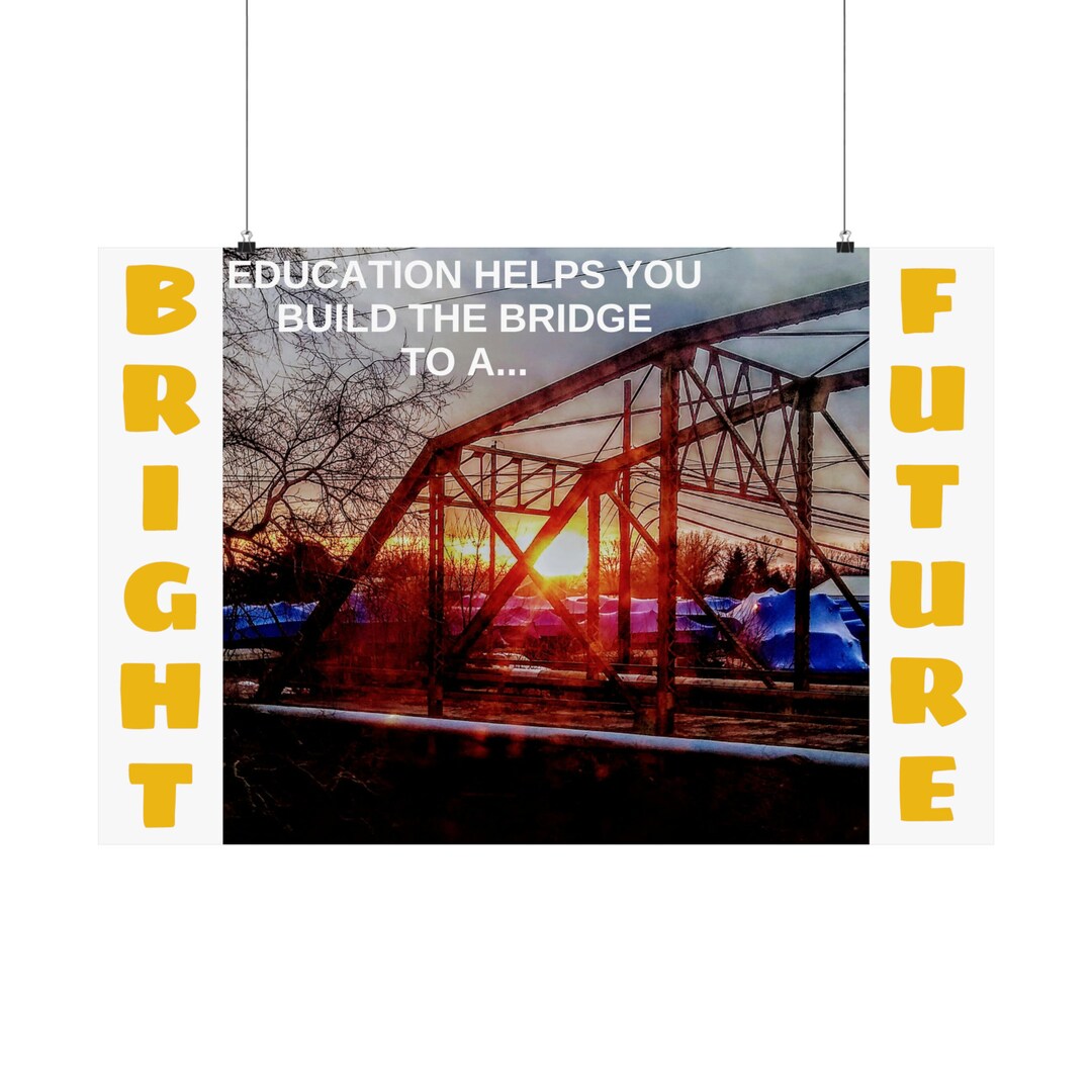 Education Bright Future Horizontal Posters, School Posters, Gifts for ...