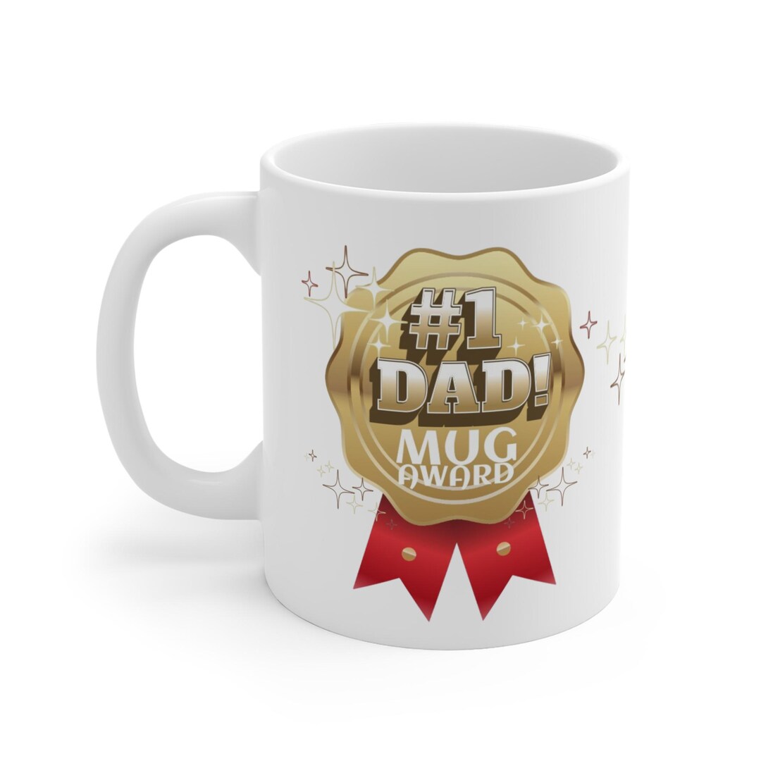 Custom Number 1 Dad Mug, Personalized Name Gift for Dad, Custom Year ...