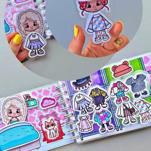 Toca Boca Busy Book: Laminated Paper Doll Activity Book - Etsy