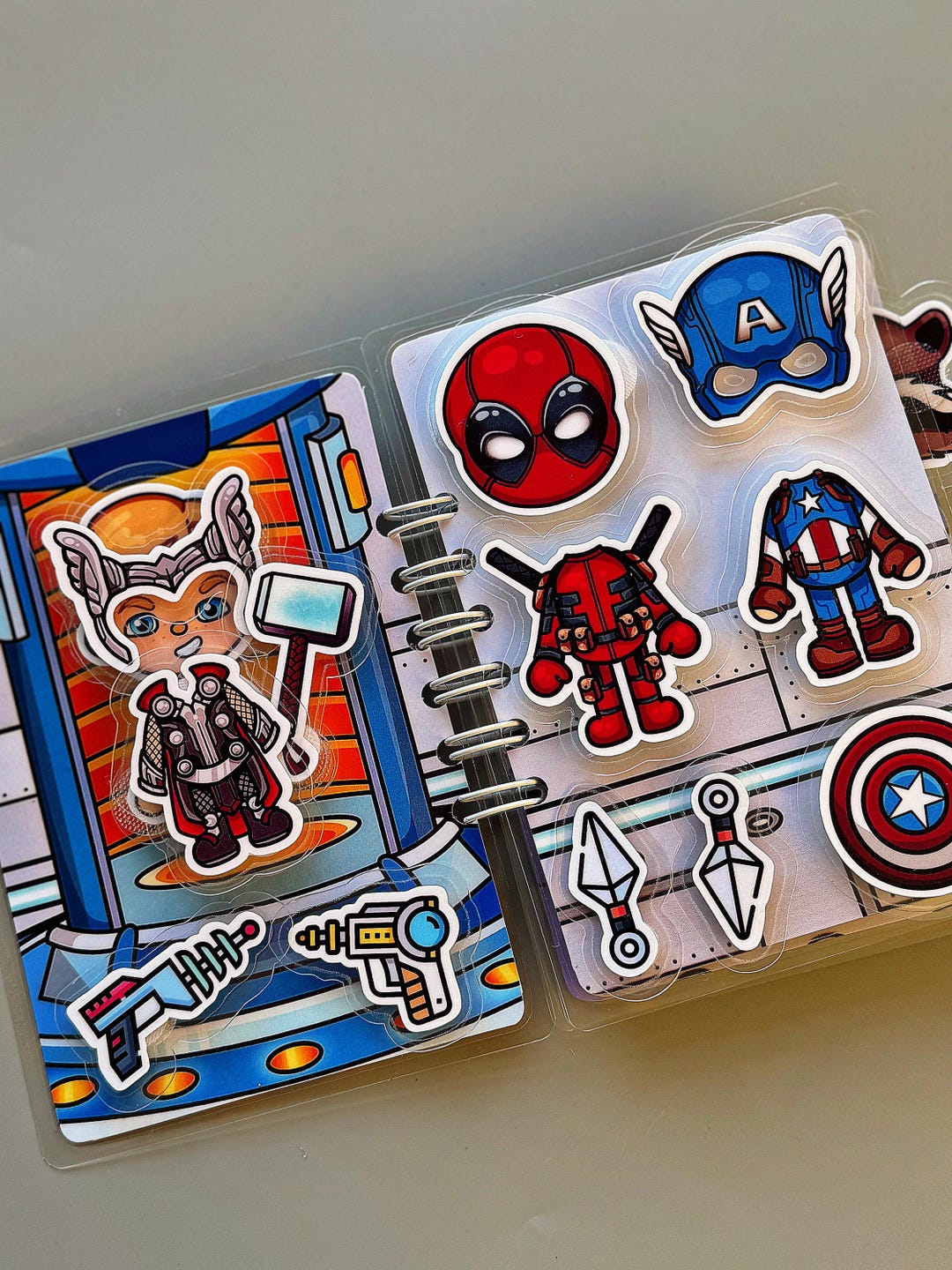 Gift for Kids Busy Book, Toddler Busy Board, Marvel Superheroes, Paper ...