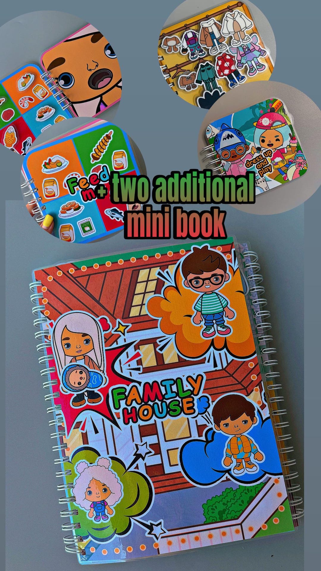 Montessori Busy Book: Toca Boca Family House, Toddler Quiet Book - Etsy