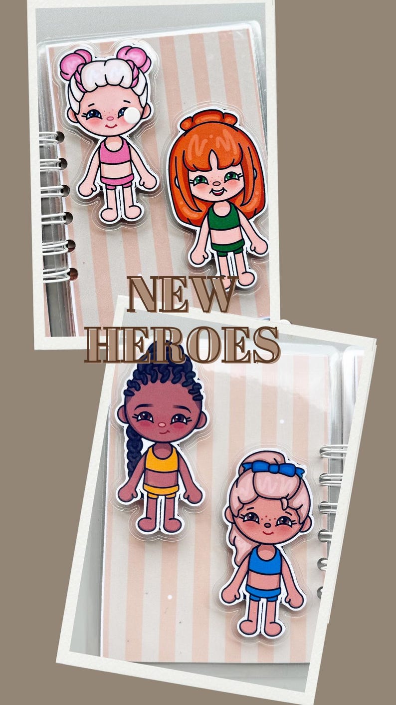 Toca Boca Mini Busy Book: Interactive Felt Character Dress-up - Etsy