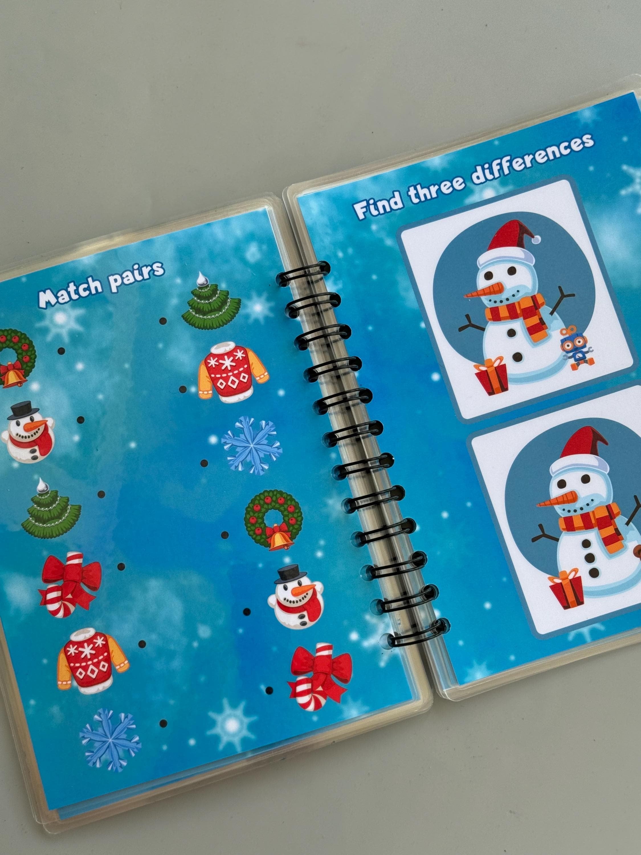 Santa's Interactive Tasks Busy Book: Christmas Toddler Activity - Etsy