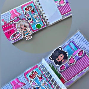 Toca Boca Busy Book: Laminated Paper Doll Activity Book - Etsy