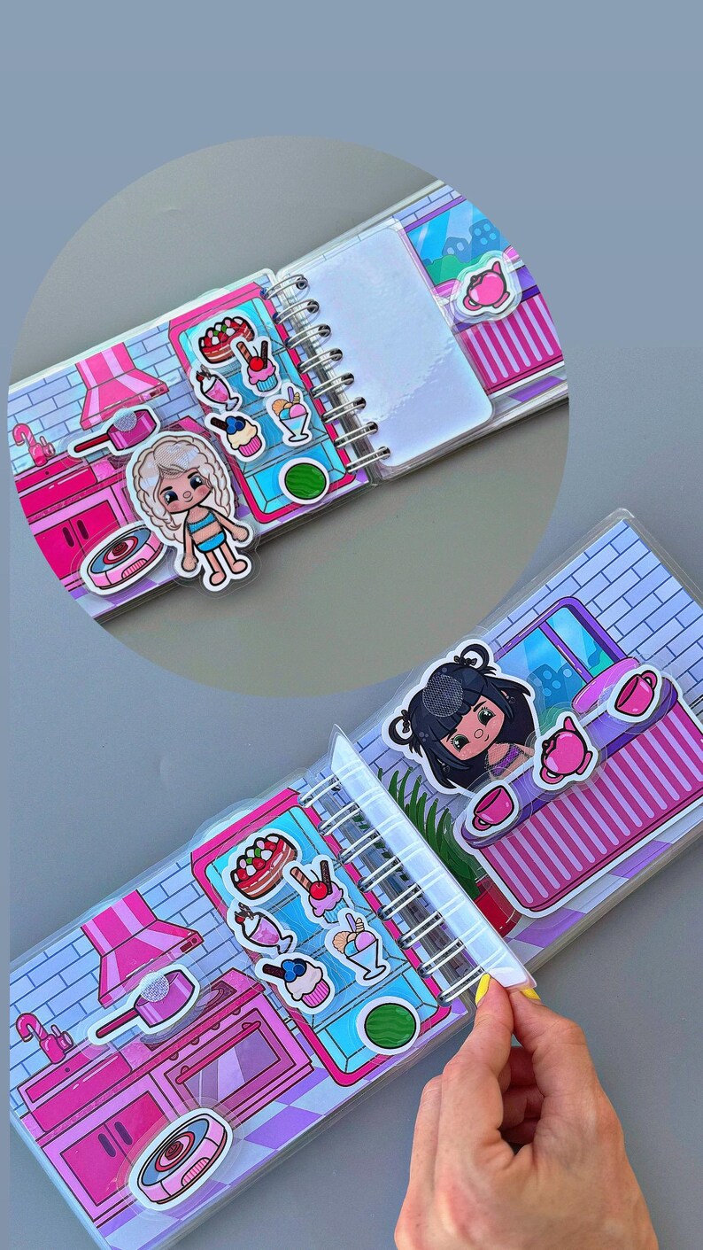 Toca Boca Busy Book: Laminated Paper Doll Activity Book - Etsy