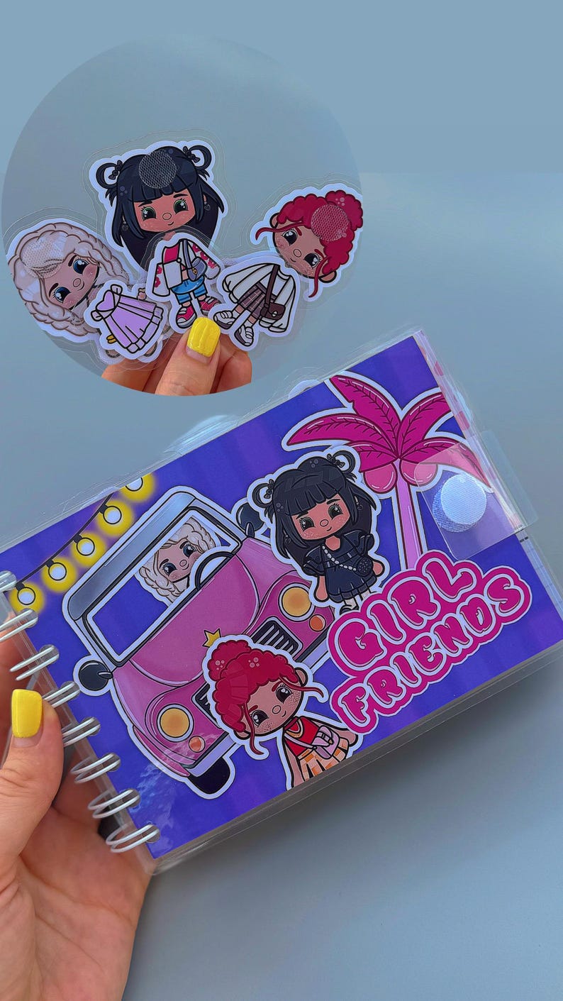 Toca Boca Busy Book: Laminated Paper Doll Activity Book - Etsy