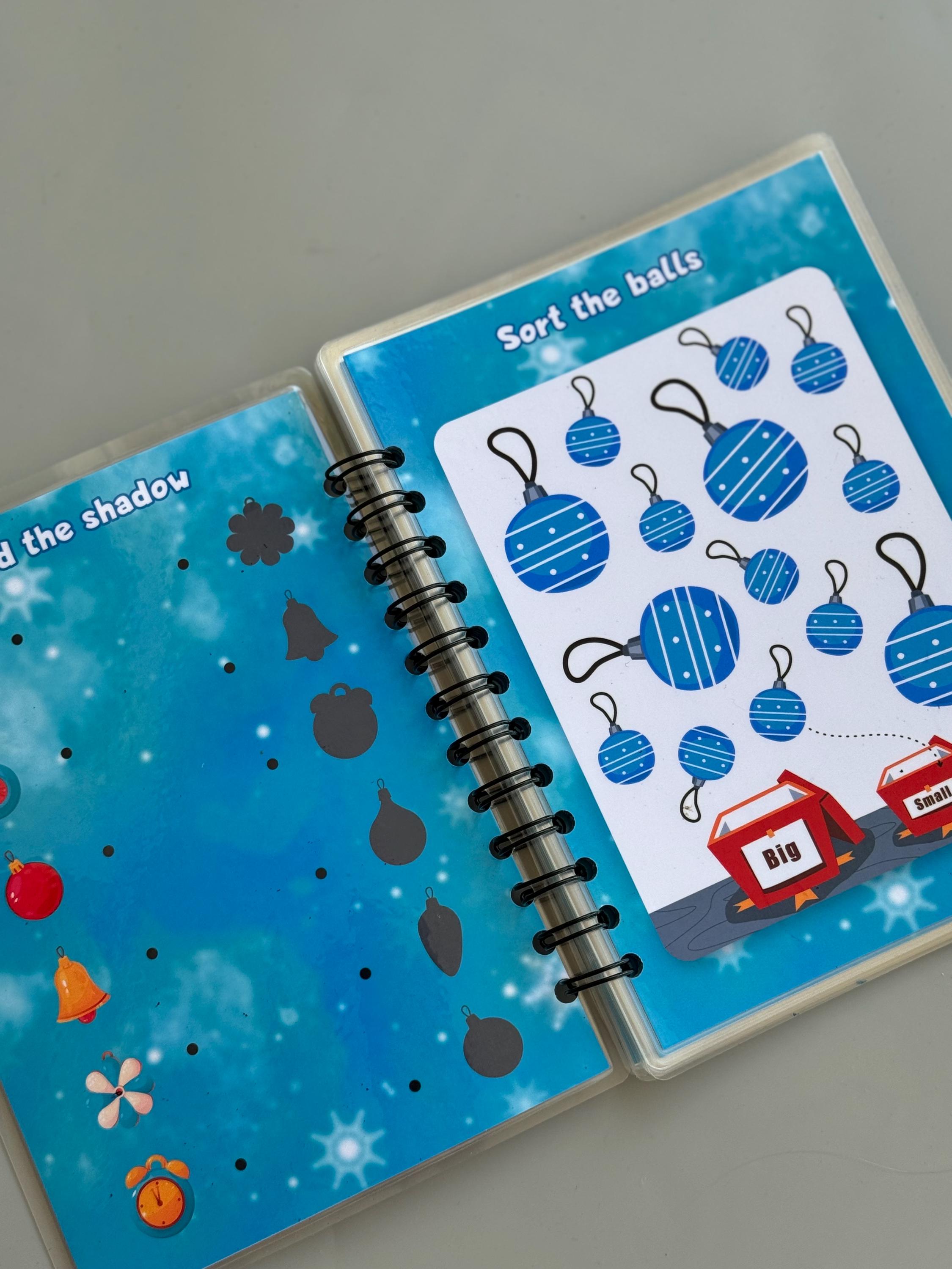 Santa's Interactive Tasks Busy Book: Christmas Toddler Activity - Etsy