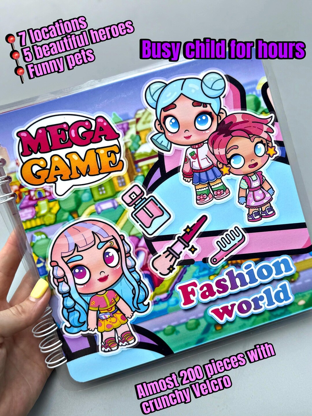 Fashion World Paper Doll Book: Interactive Avatar Game (PDF) - Etsy