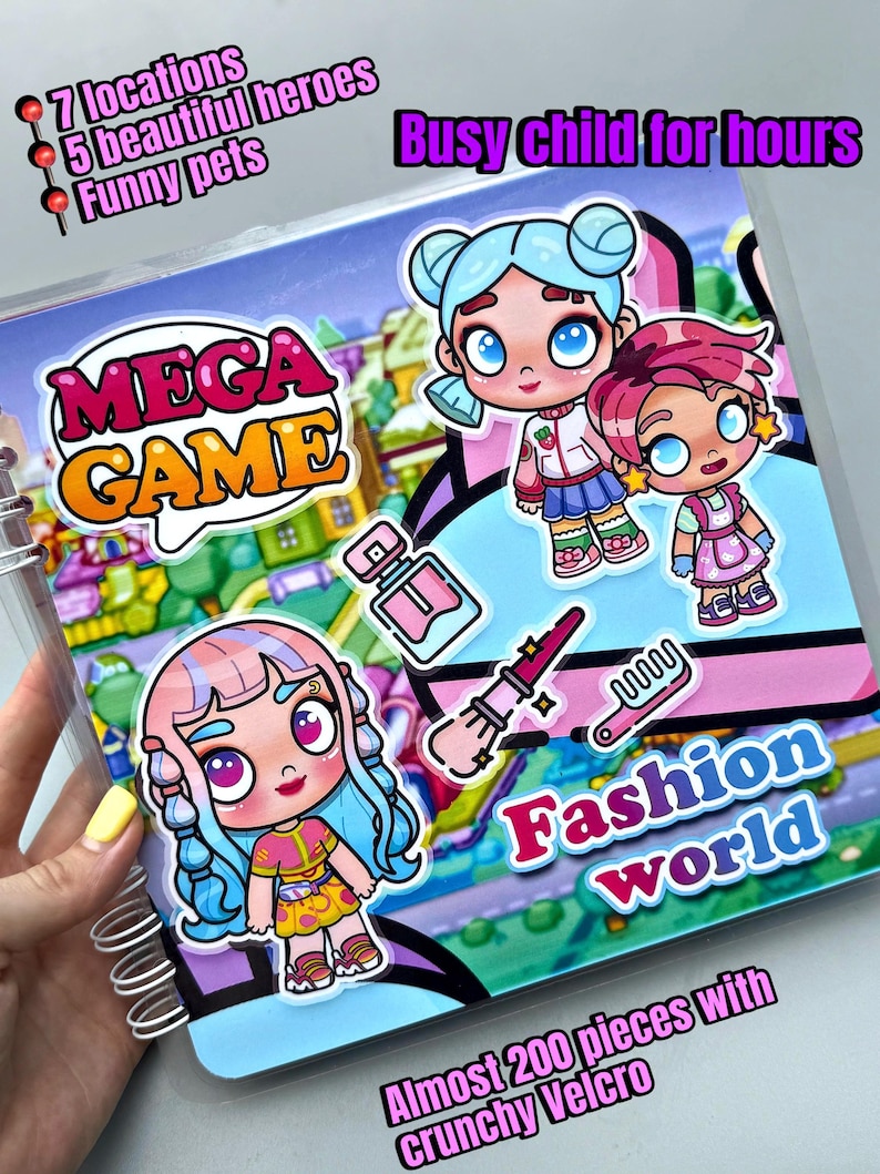 Fashion World Paper Doll Book: Interactive Avatar Game (PDF) - Etsy