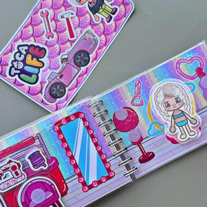 Toca Boca Busy Book: Laminated Paper Doll Activity Book - Etsy