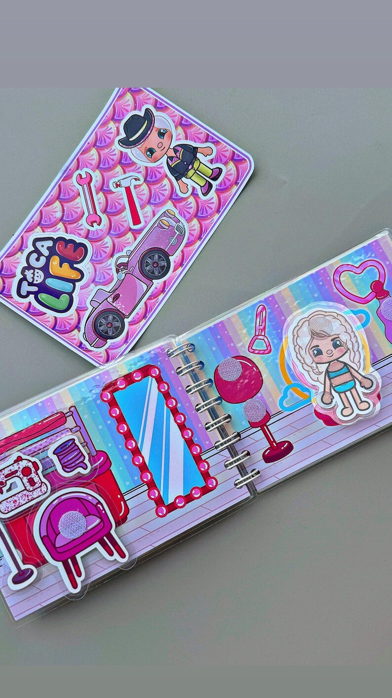 Toca Boca Busy Book: Laminated Paper Doll Activity Book - Etsy