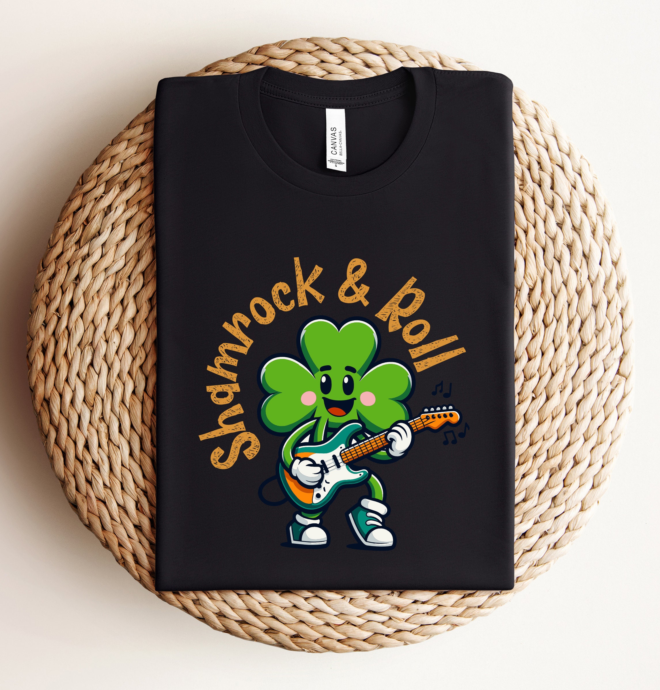 St.patrick's Day Svg, Samrock and Roll Svg, Rock and Roll Shamrock ...