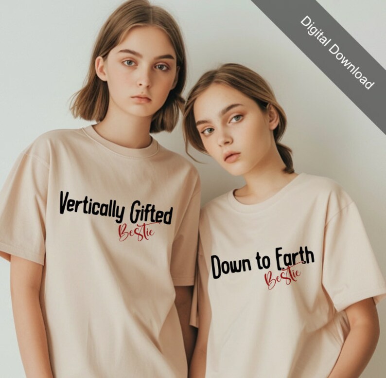 Tall Bestie Short Bestie Shirts Svg Bestie Svg Best Friend Svg Bff