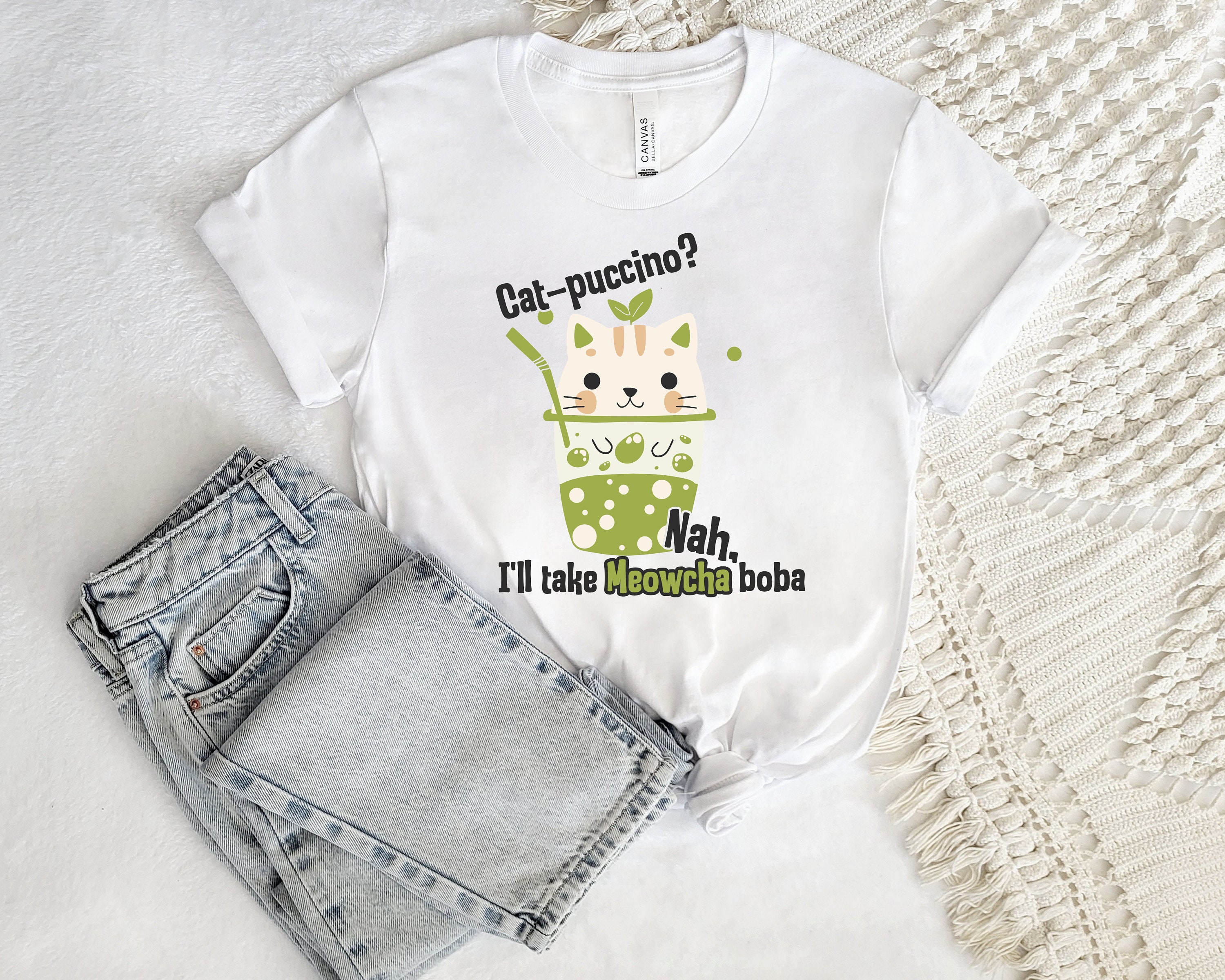 Cute Cat Boba Shirt Svg, Cat Shirt Svg, Cute Cat Png, Bubble Tea Cat ...