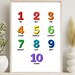 Bangla Rainbow Numbers Printable Poster, Bengali Numbers, Bangla ...