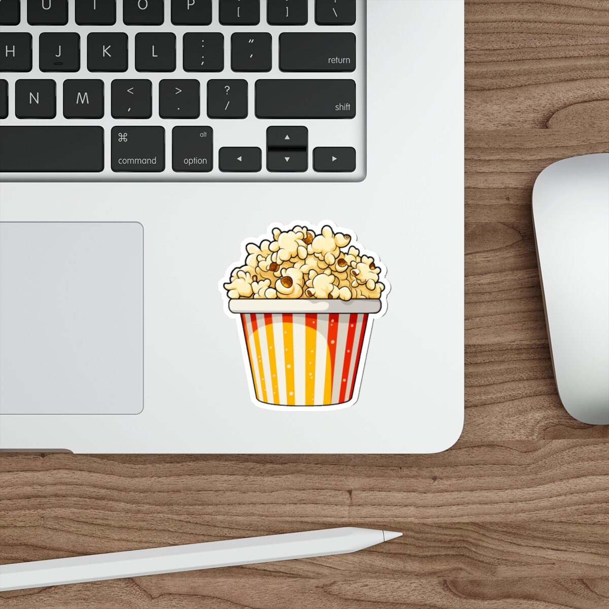 Movie Theater Popcorn Die Cut Sticker - Etsy