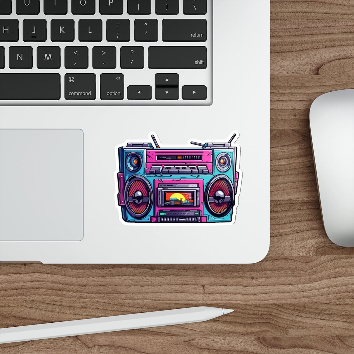 Retro Colorful Boombox Die Cut Sticker - Etsy