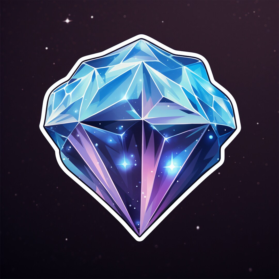 Die Cut Stickers: Purple and Blue Diamond Sticker - Etsy