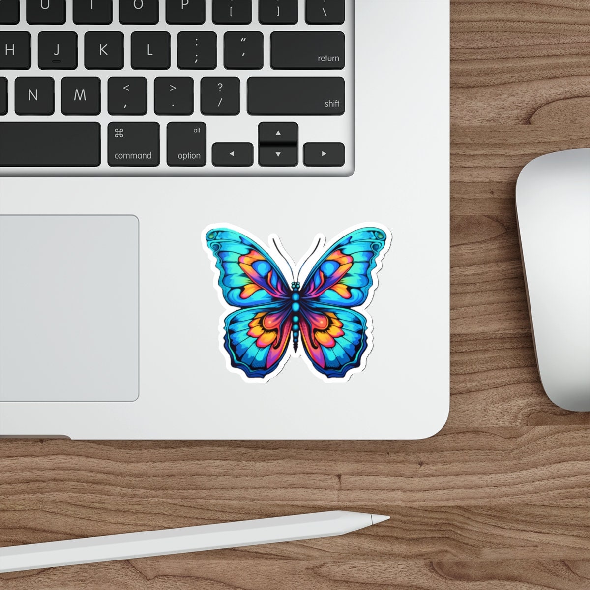 Die Cut Stickers: Blue, Purple, and Orange Butterfly Sticker - Etsy