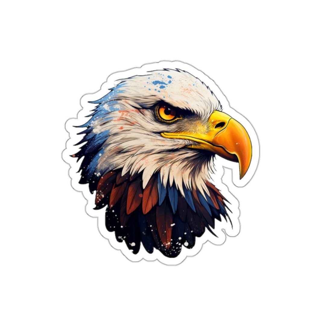 Die Cut Stickers: Badass Bald Eagle Sticker - Etsy