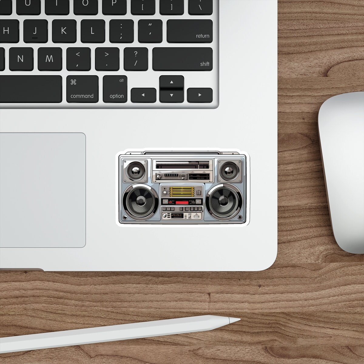 Classic Silver Boombox Die Cut Sticker - Etsy