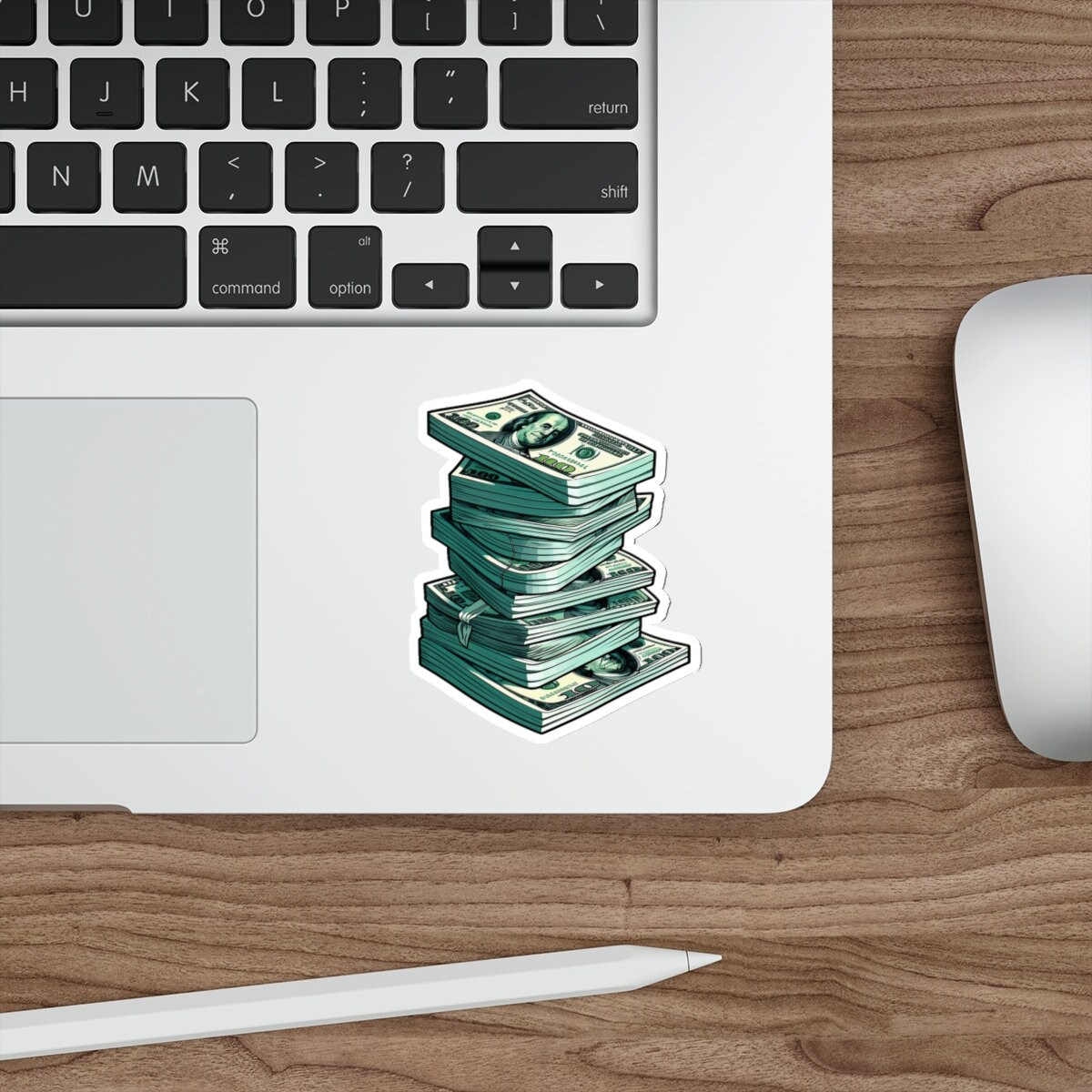 Stack of Money - Die Cut Sticker - Etsy