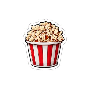 Delicious Popcorn - Die Cut Sticker - Etsy