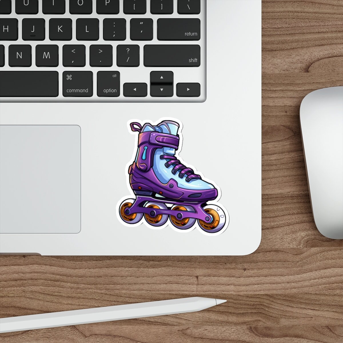 Fun Purple and Blue Rollerblades Die Cut Sticker - Etsy