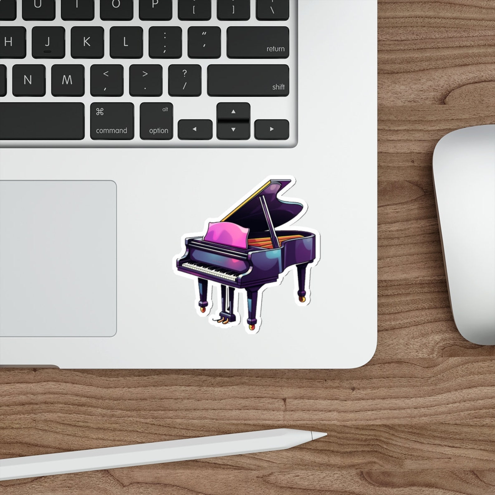 Purple and Blue Grand Piano - Die Cut Sticker - Etsy