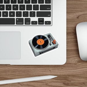 Die-cut Sticker: Slick Retro Record Player Sticker - Etsy