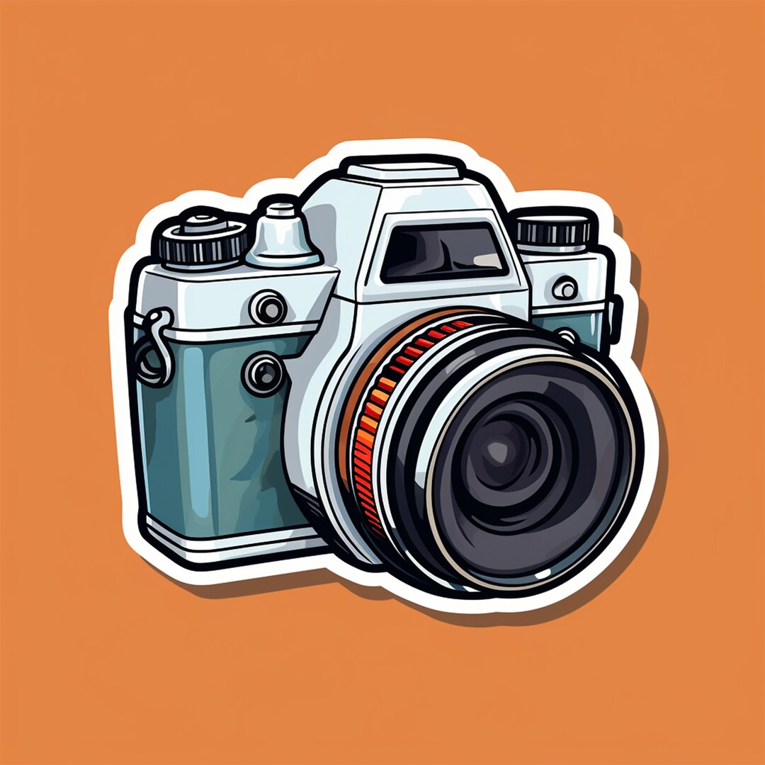 Colorful Digital Camera - Die Cut Sticker - Etsy