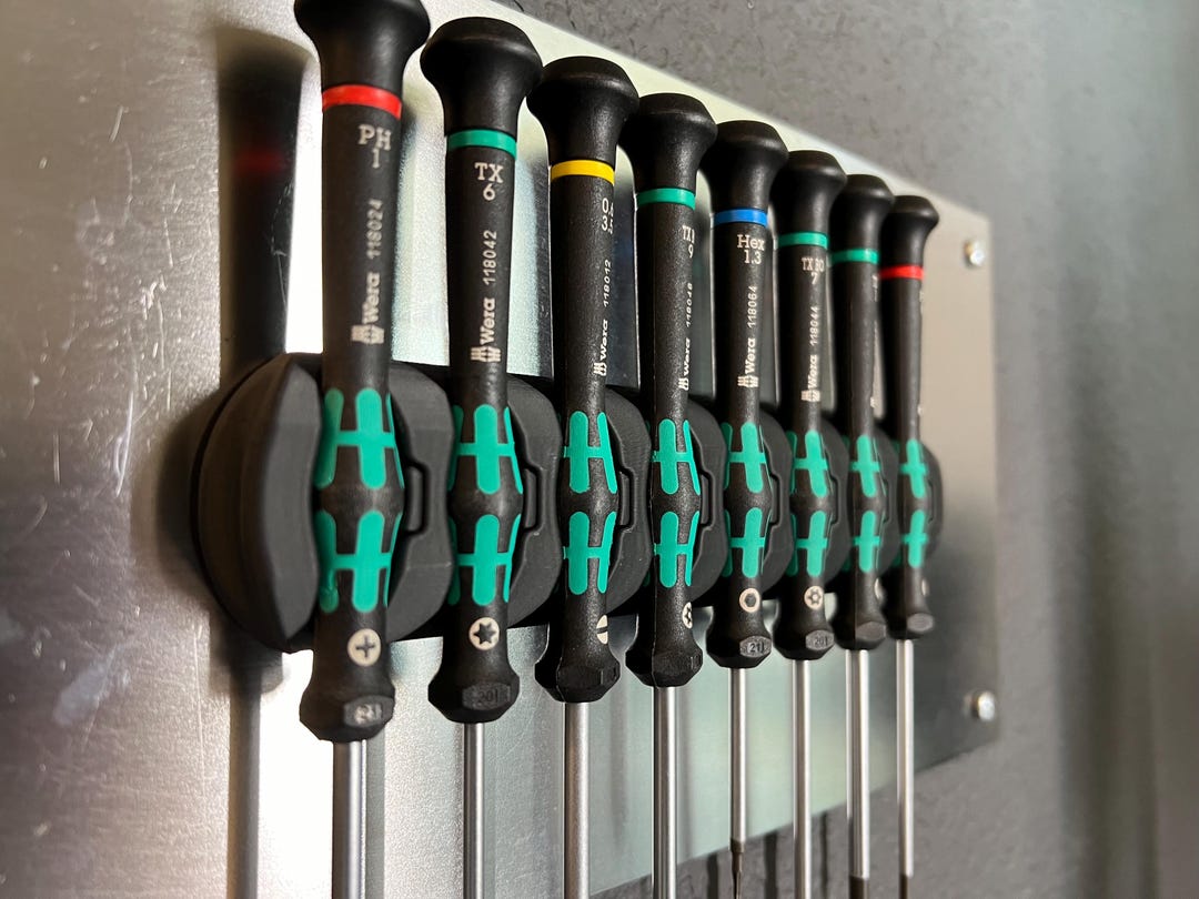 Magnetic “snap-fit” Bracket for WERA Precision Screwdrivers (6-12 Slot ...