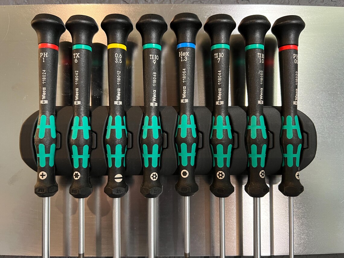 8-slot Magnetic snap-fit Bracket for WERA Precision Screwdrivers - Etsy