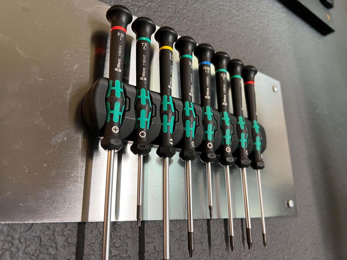 8-slot Magnetic snap-fit Bracket for WERA Precision Screwdrivers - Etsy