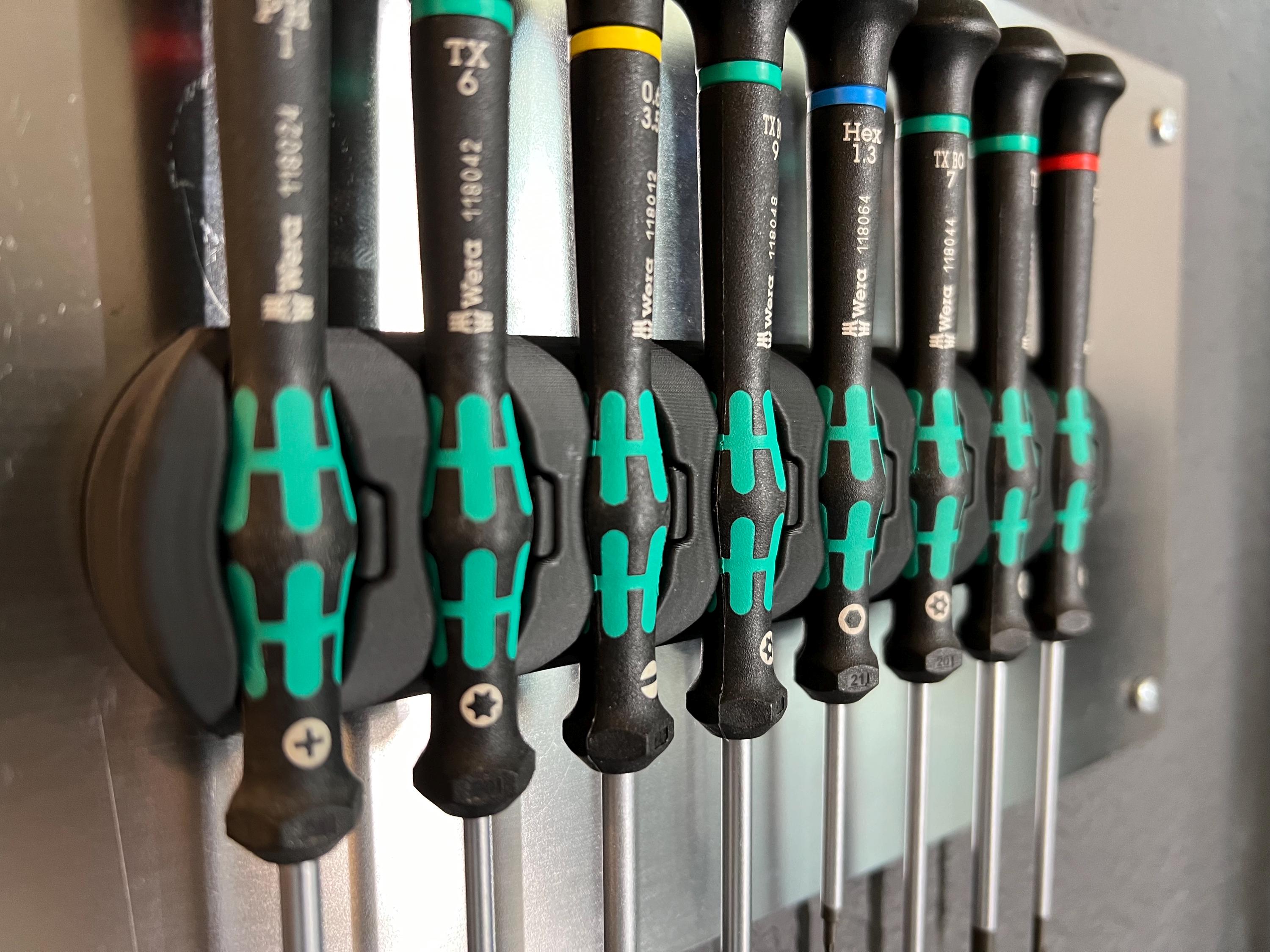8-slot Magnetic snap-fit Bracket for WERA Precision Screwdrivers - Etsy
