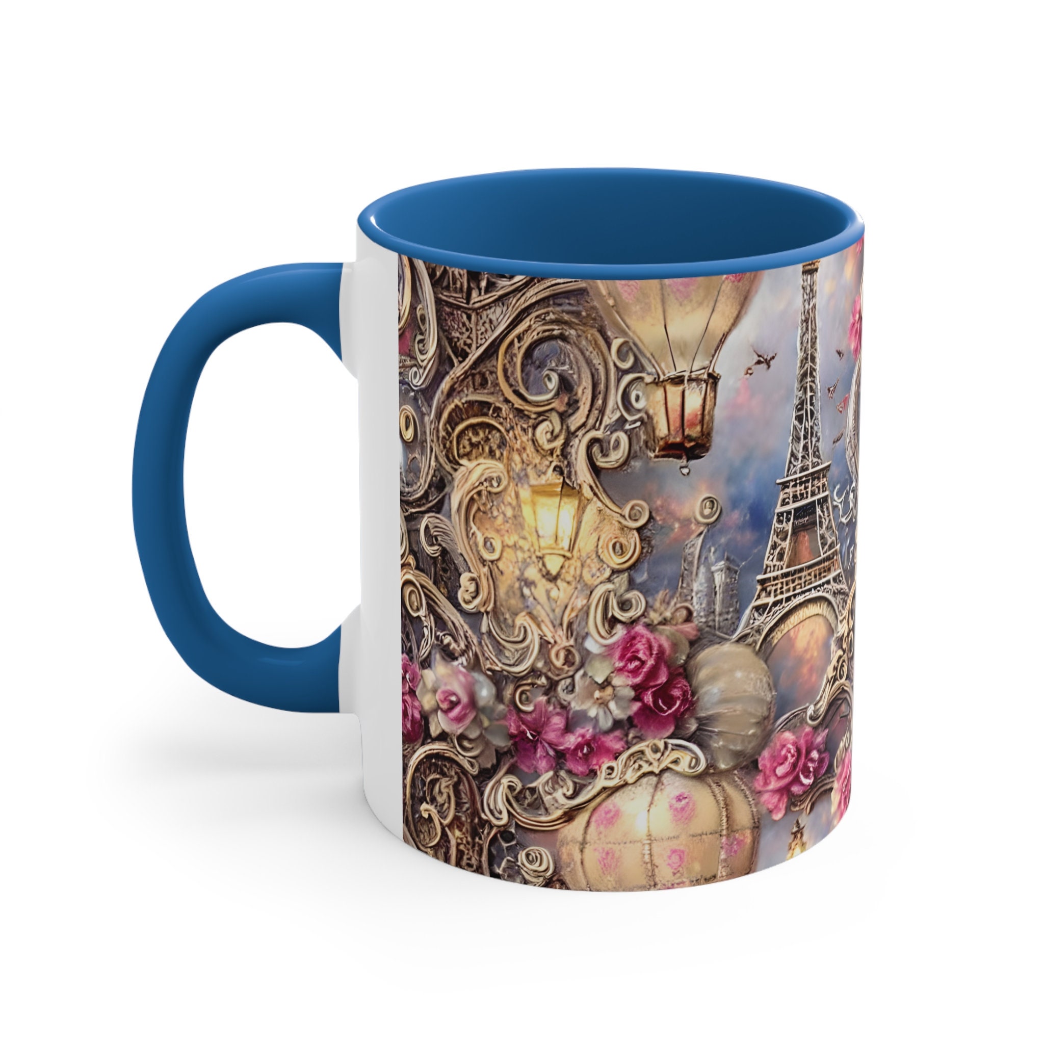 Vintage Paris Coffee Cup, Paris Mug, Boho Eiffel Tower Mug, French ...