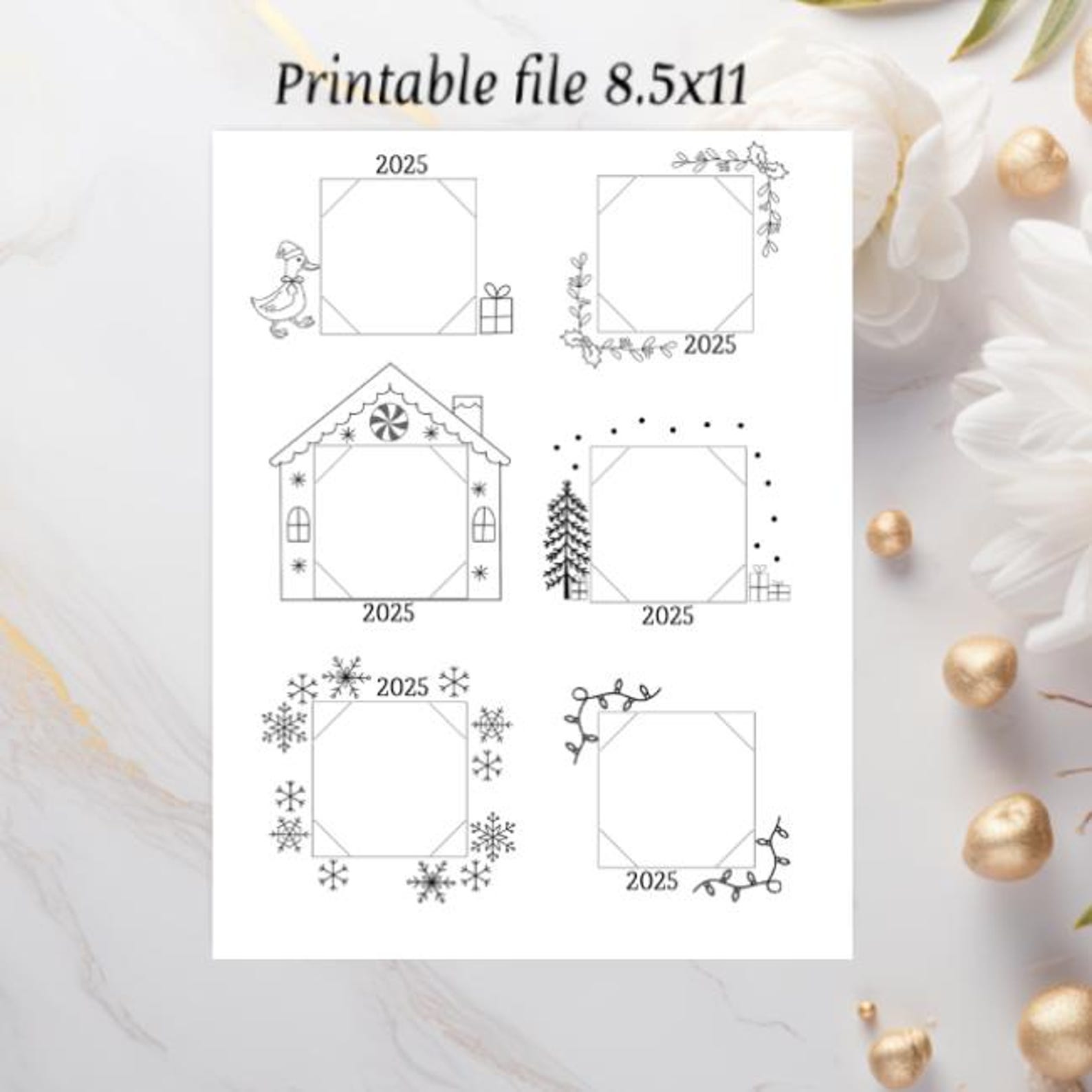 PDF Christmas Photo Embroidery Frame Pattern Dissolve Hand Embroidery ...