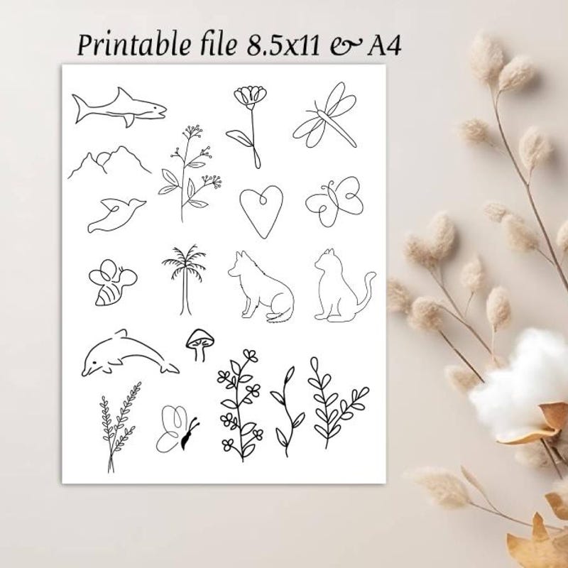 Line Art Embroidery - Etsy