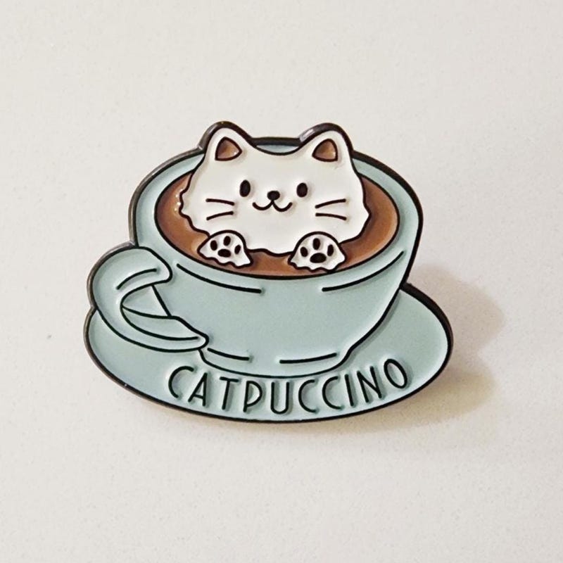 Enamel Pin Cat - Etsy