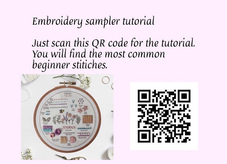 PDF Beginner Embroidery Sampler Hand Embroidery Print and Stitch ...