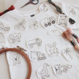 PDF Simple Kid Embroidery Pattern Stick and Stitch Beginner Embroidery ...