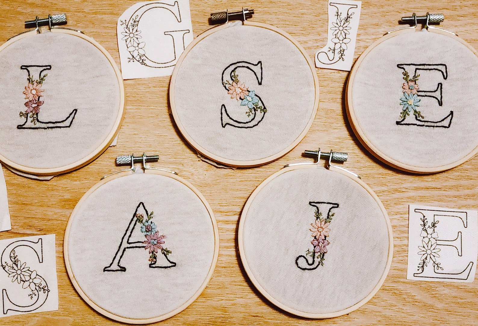 Stick and Stitch Alphabet Embroidery Peel and Stick Letters Embroidery ...